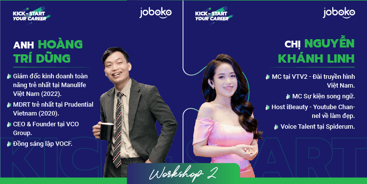 Tổng kết chuỗi Workshop "Kick-start your career" - Khởi đầu bứt phá, sự nghiệp vươn xa # Nền ...